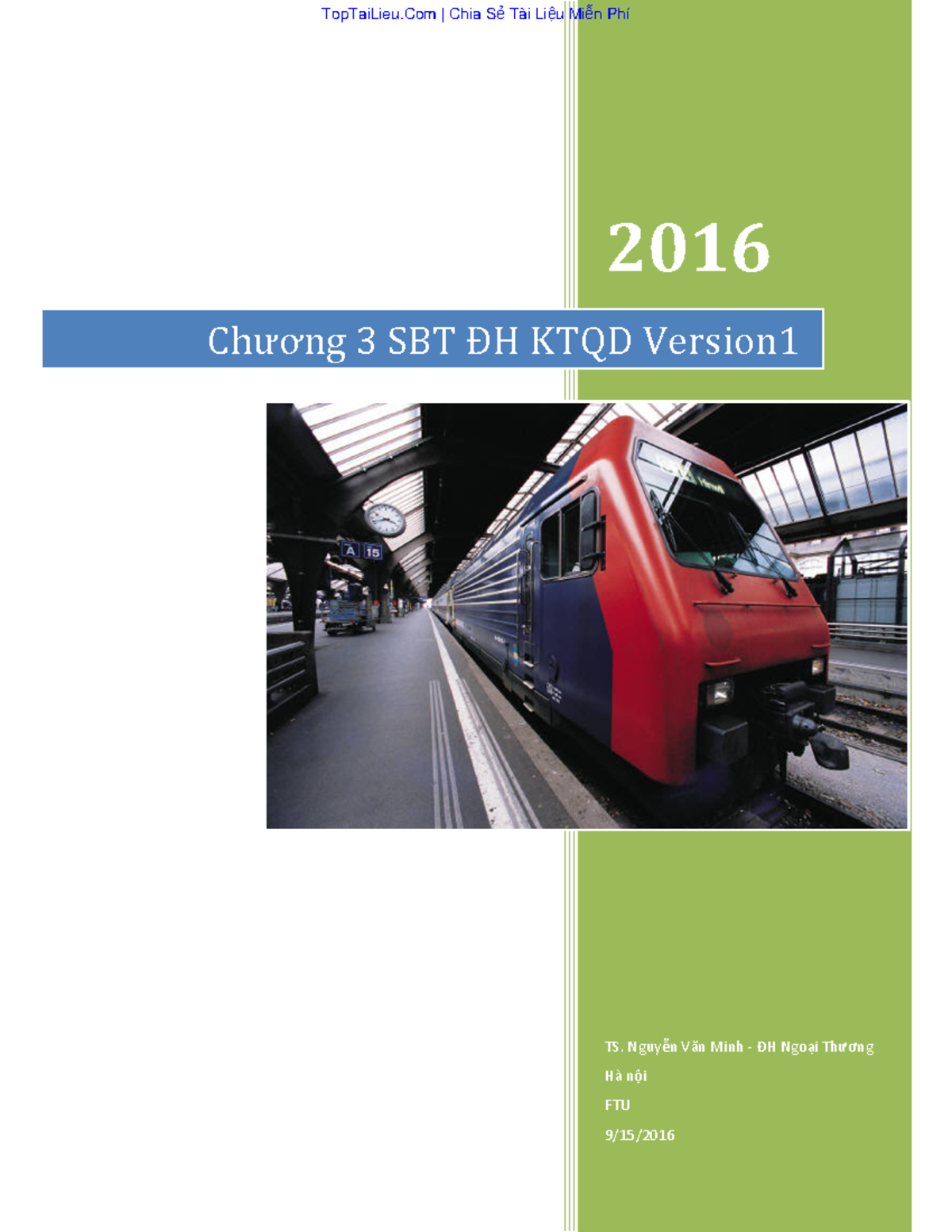 Chng 3 SBT DH KTQD Version 1 - 2016 TS. Nguyễn Văn Minh - ĐH Ngoại ...