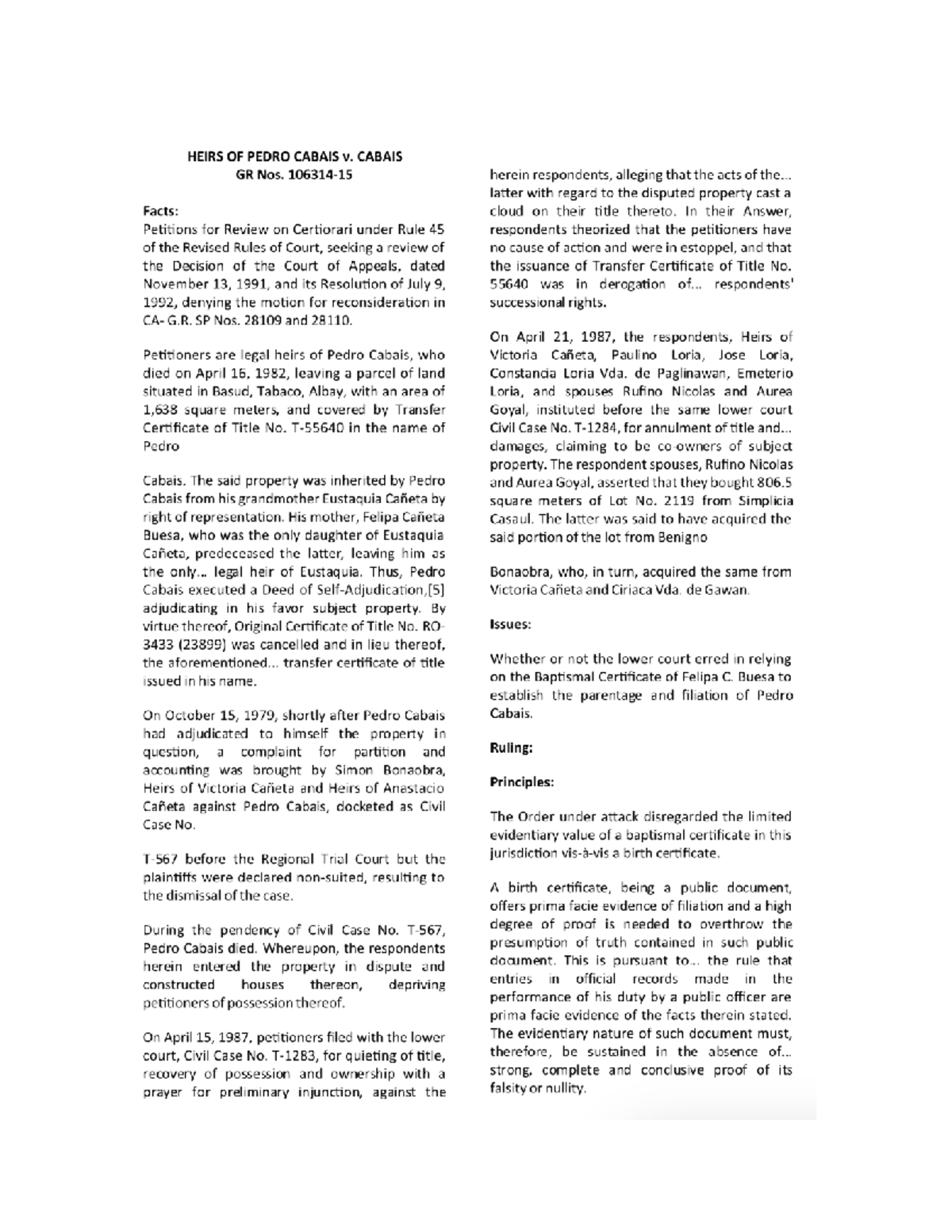 10-Digested CASE-LIST-ARTS 172-182 - [G. No. 196499. November 28, 2018 ...