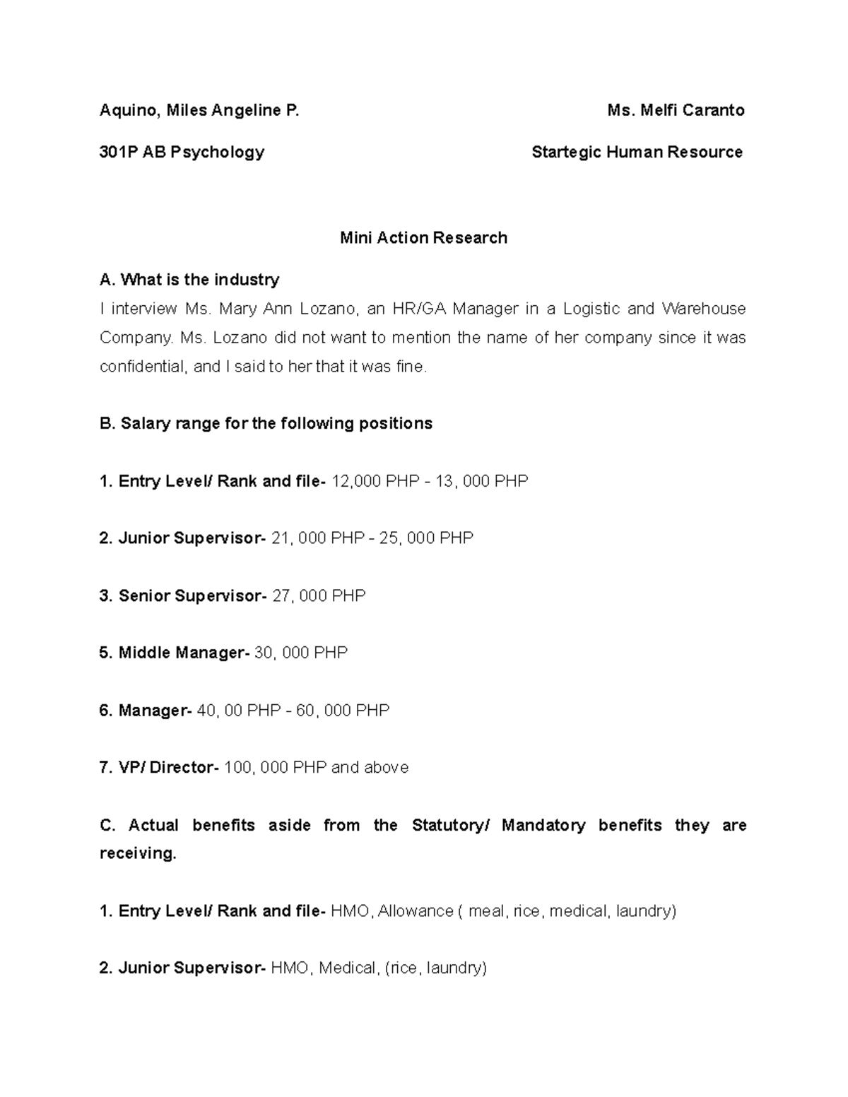 Aquino SHR Mini Action Research - Aquino, Miles Angeline P. Ms. Melfi ...