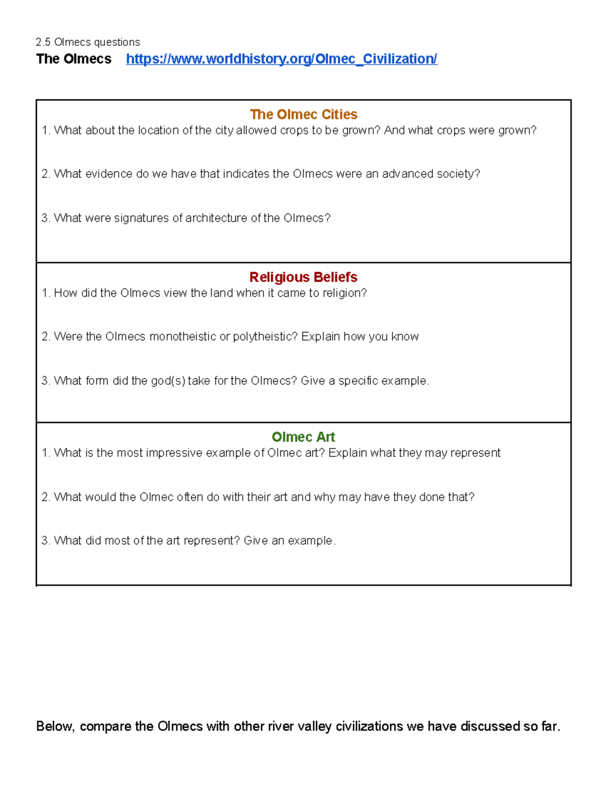 6231279 a f266 4805 b09c bd8bcb191b95 - 2 Olmecs questions The Olmecs ...