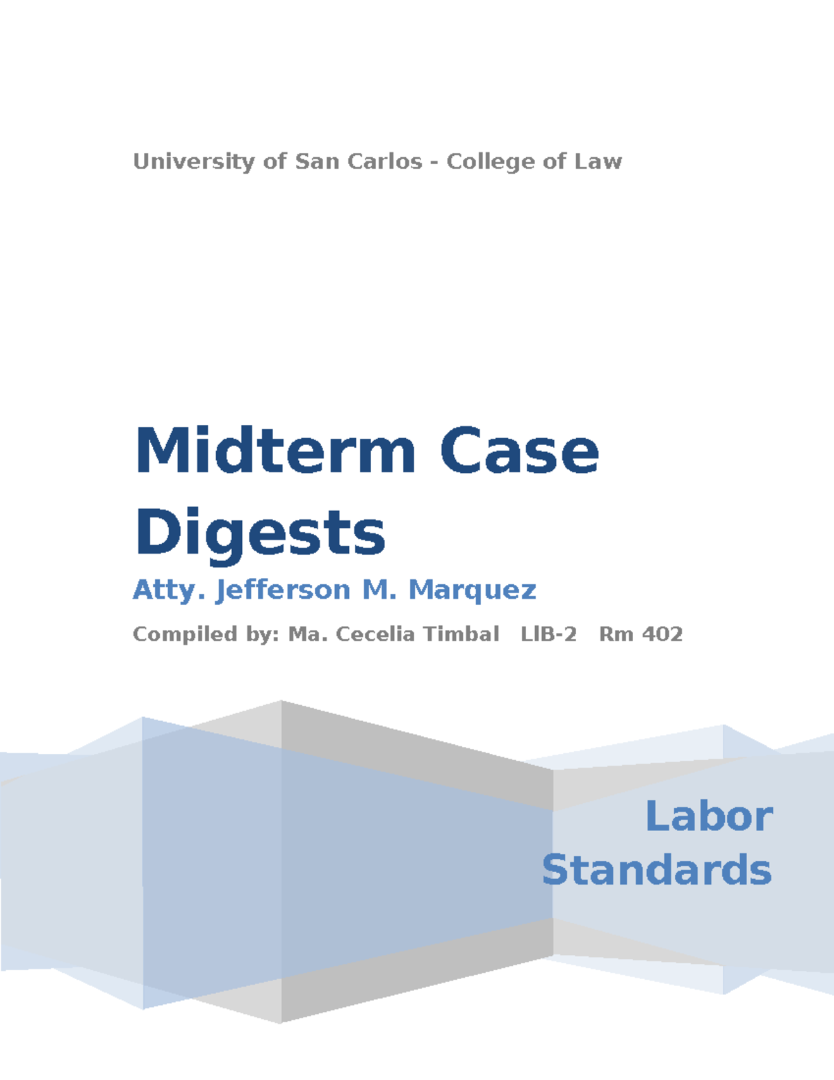 100006015 Labor Case Digest - University of San Carlos - College of Law ...