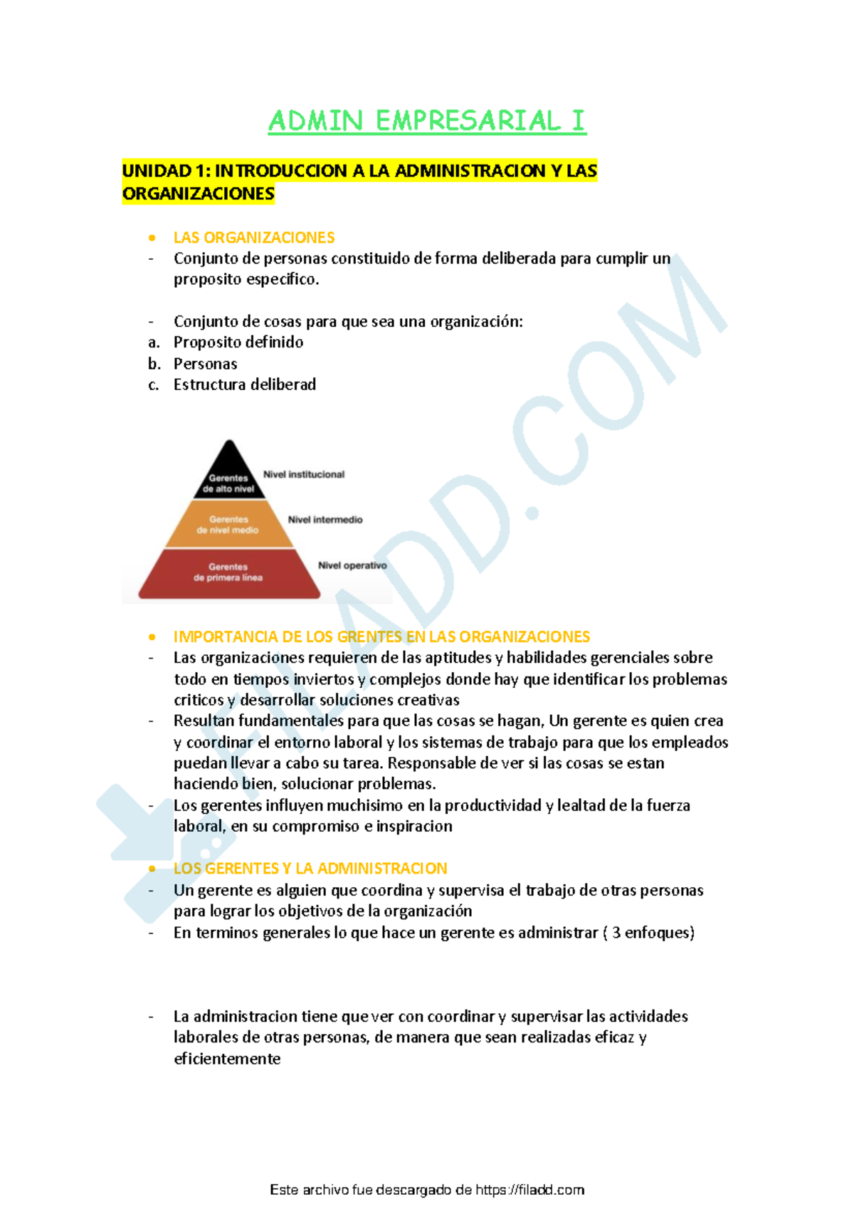 Admin Empresarial I hfgjh - ADMIN EMPRESARIAL I UNIDAD 1: INTRODUCCION ...