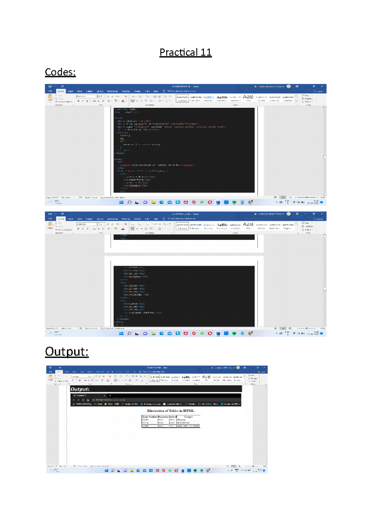 Practical 11 - New - BBA - Practical 11 Codes: Output: - Studocu