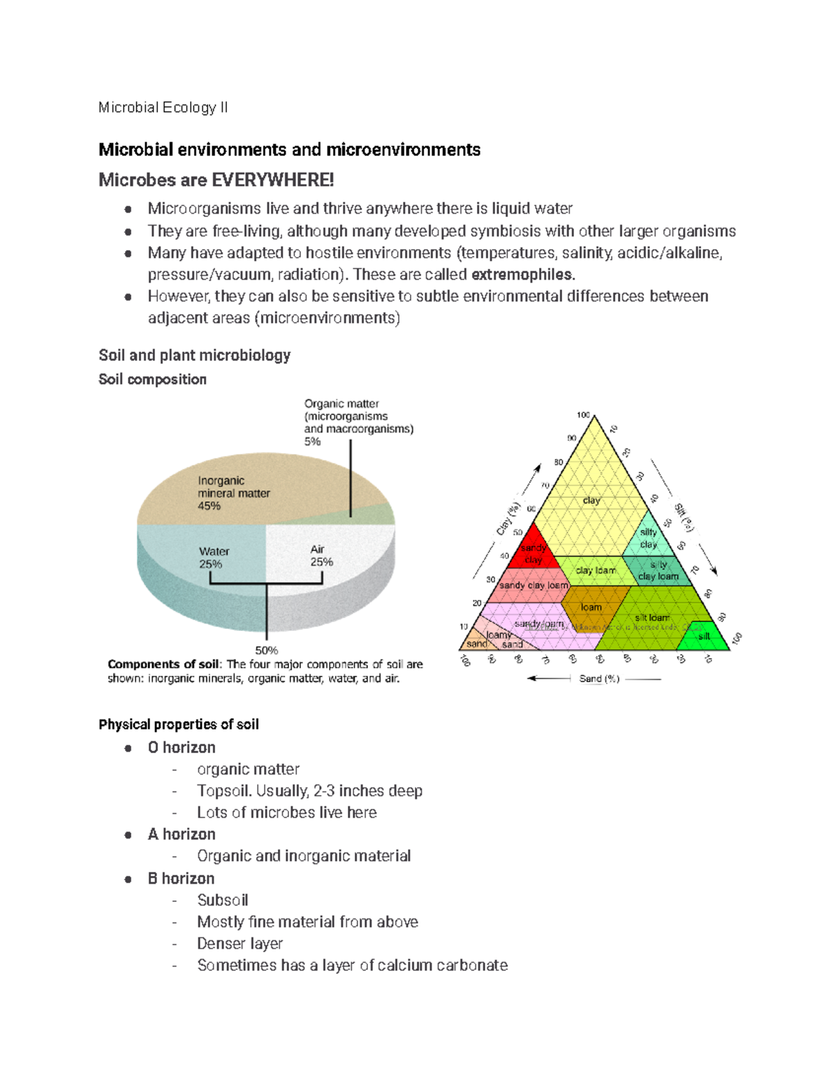 Microbial Ecology II - Microbial Ecology II Microbial environments and ...