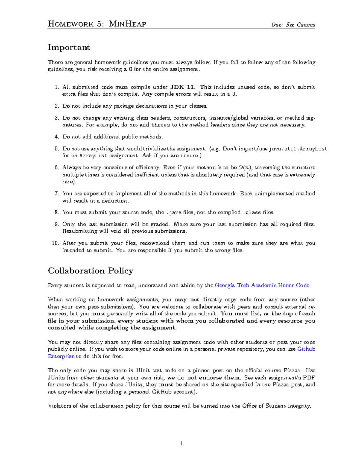 HW05 - hw05 - Important There are general homework guidelines you must always follow. If you ...