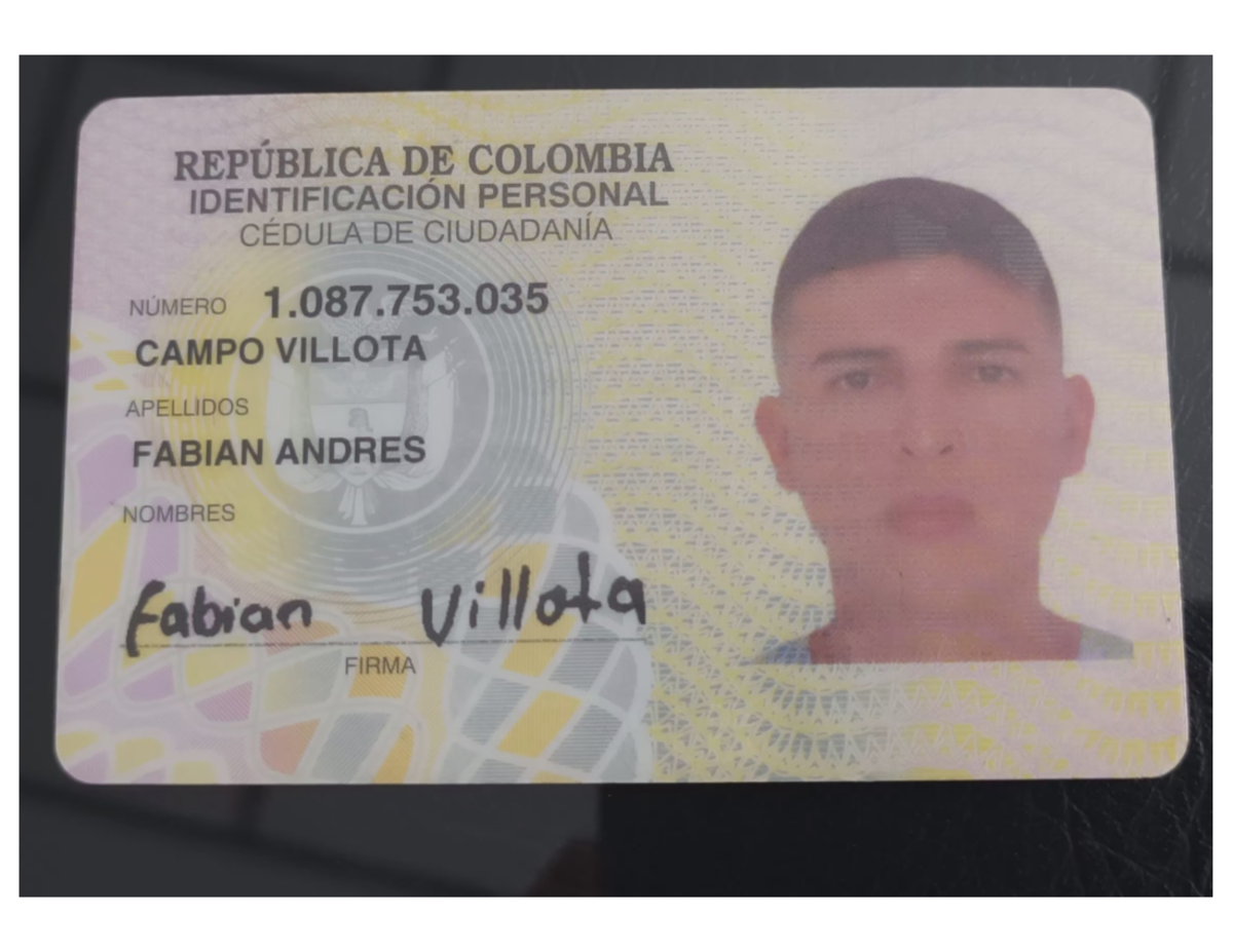 Cedula fabian - ingenieria informatica - REPUBLICA DE COLOMBIA IDENTIFICACIÓN PERSONAL CEDULA DE ...