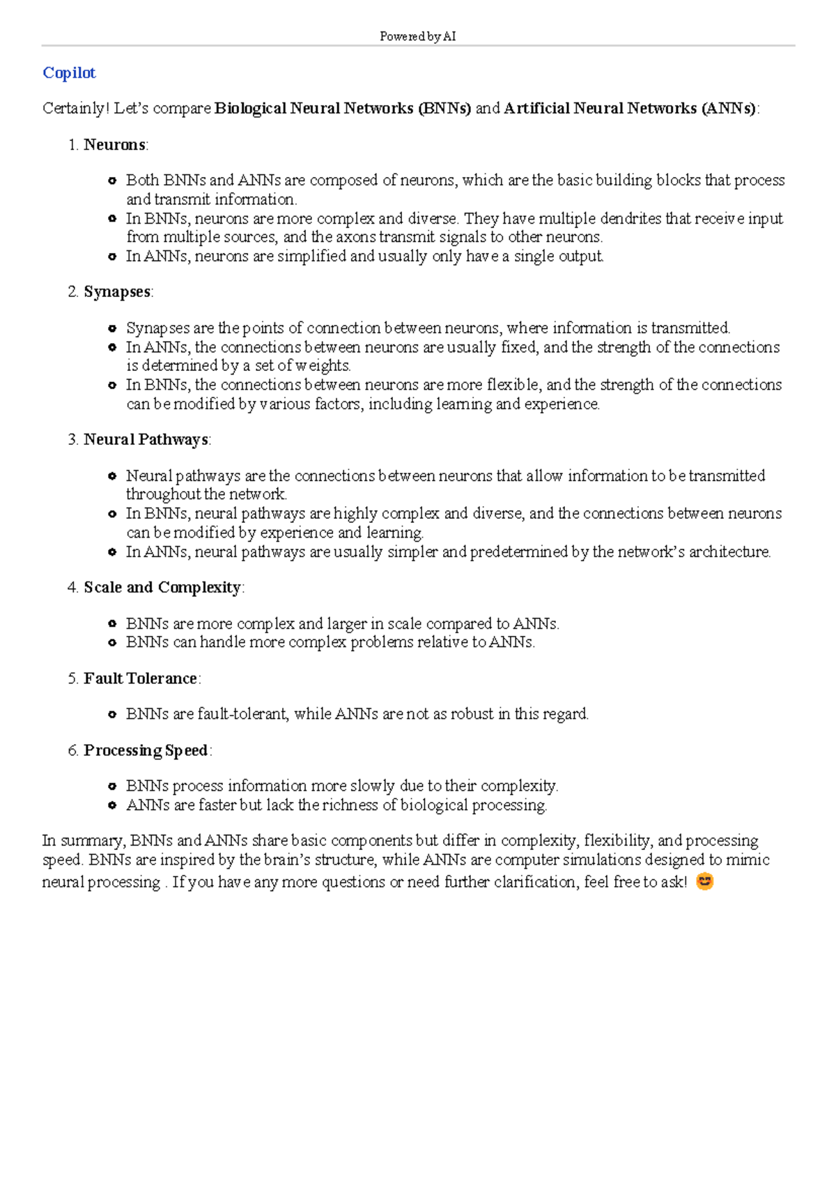 Biological Neural Networks (BNNs) and Artificial Neural Networks (ANNs ...