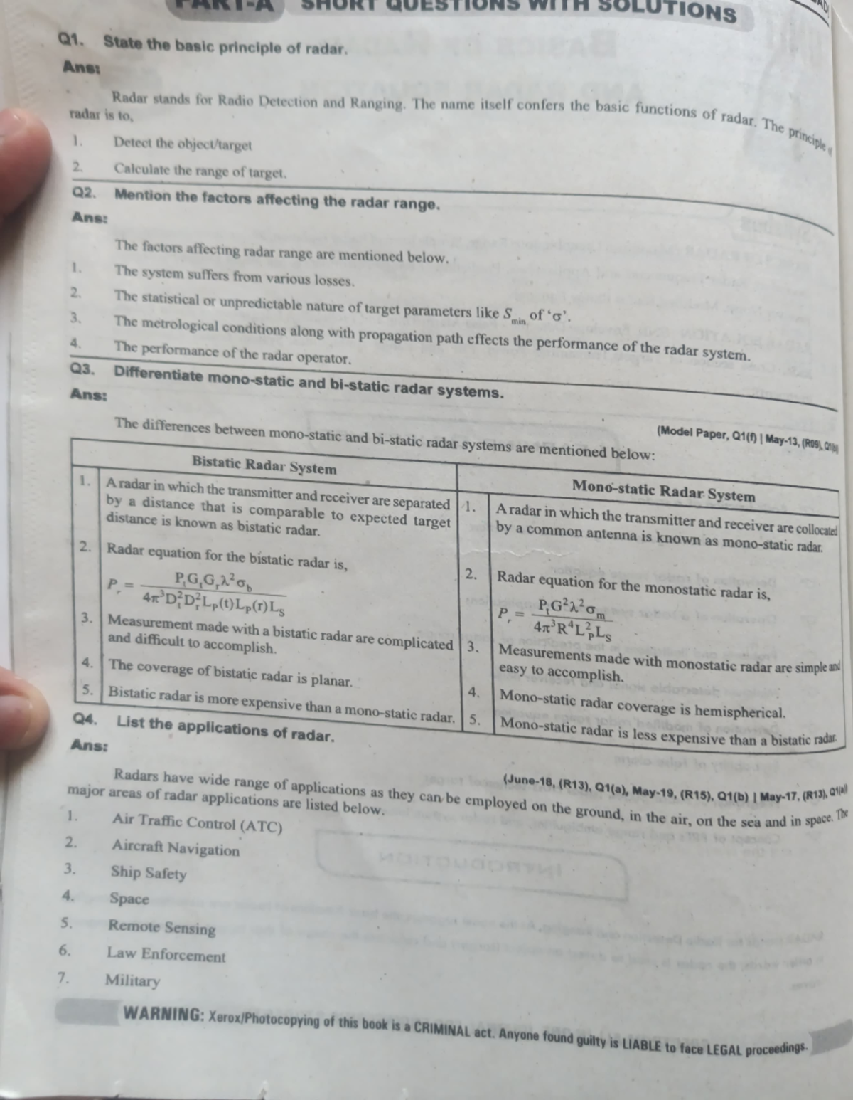 Radar System unit 1 spectrum - electronics and communication Engineering - Studocu
