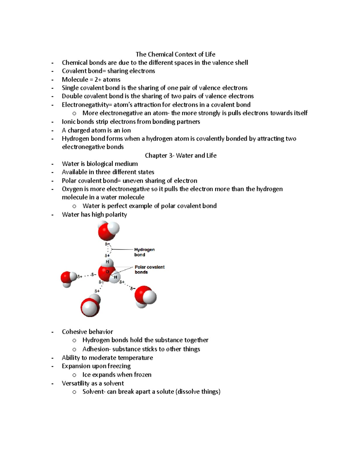Chemistry of Life - Includes introduction to chemical bonding as well ...