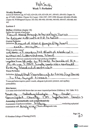 Nur166 Week 4 HW - NUR 166 - Studocu