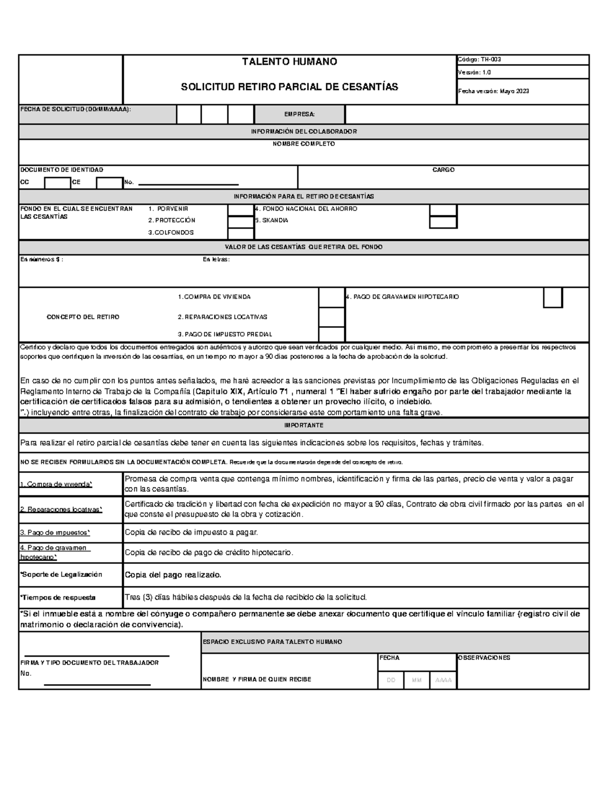 Carta Solicitud Retiro De Cesantias 33588 Docx Riset/carta De Retiro