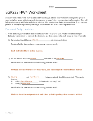 EGR222 Exam1 Practice Questions - EGR222 – Software Engineering Name: FA22 Exam I (Midterm ...