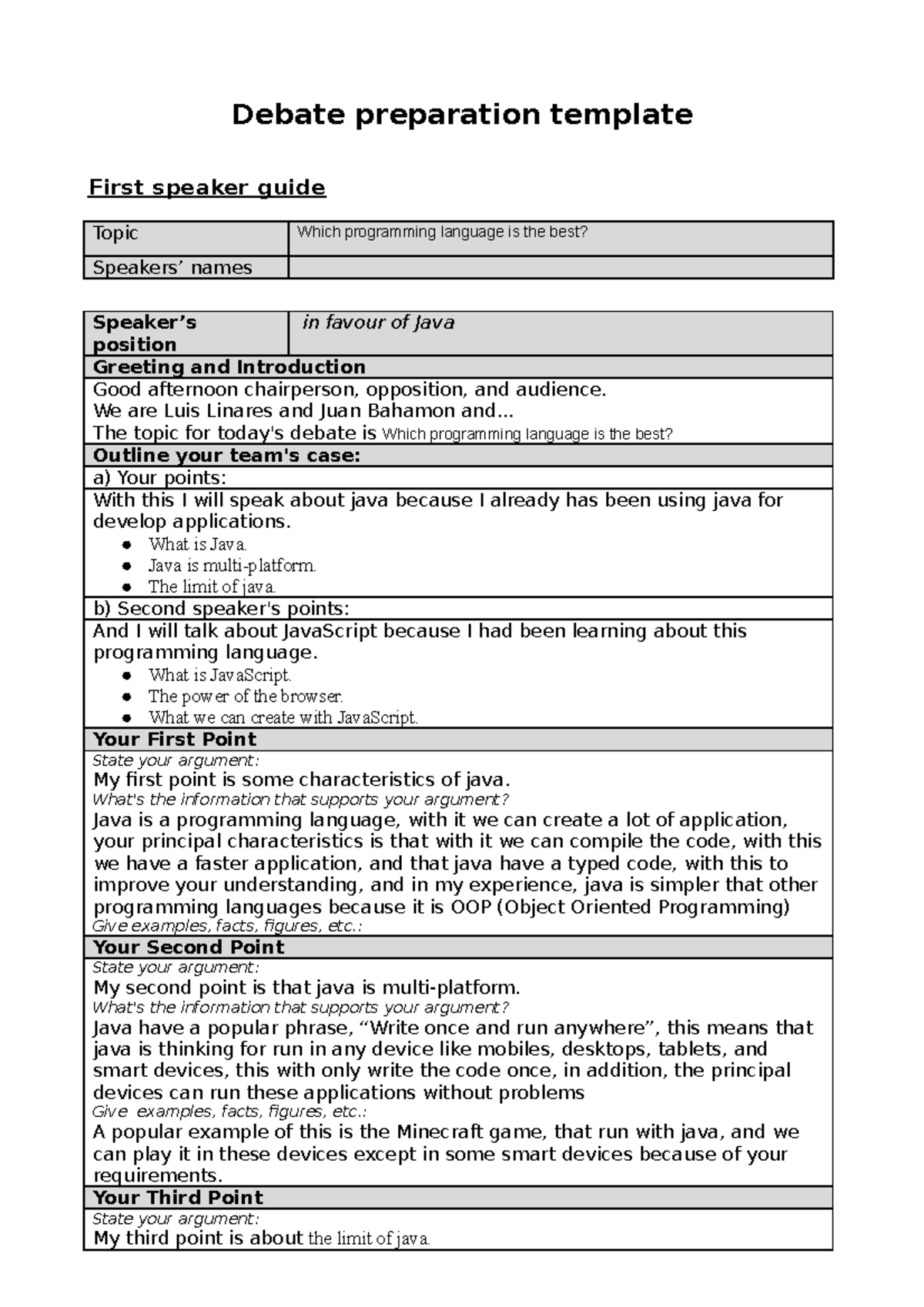 EP09-AA10-EV06-Formato-Preparacion-Debate - Debate preparation template ...