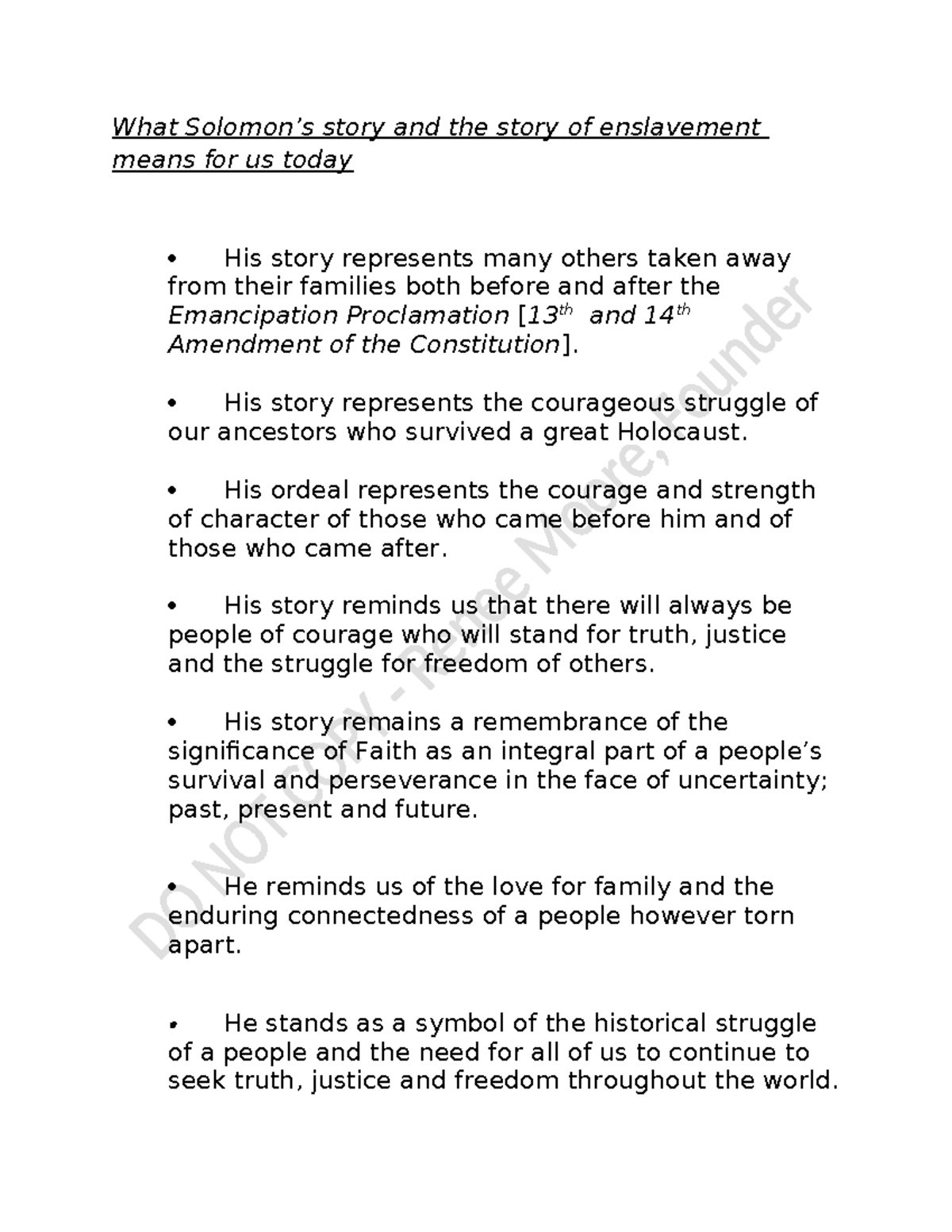 What Solomon story of enslavement means for us today - What Solomon’s ...