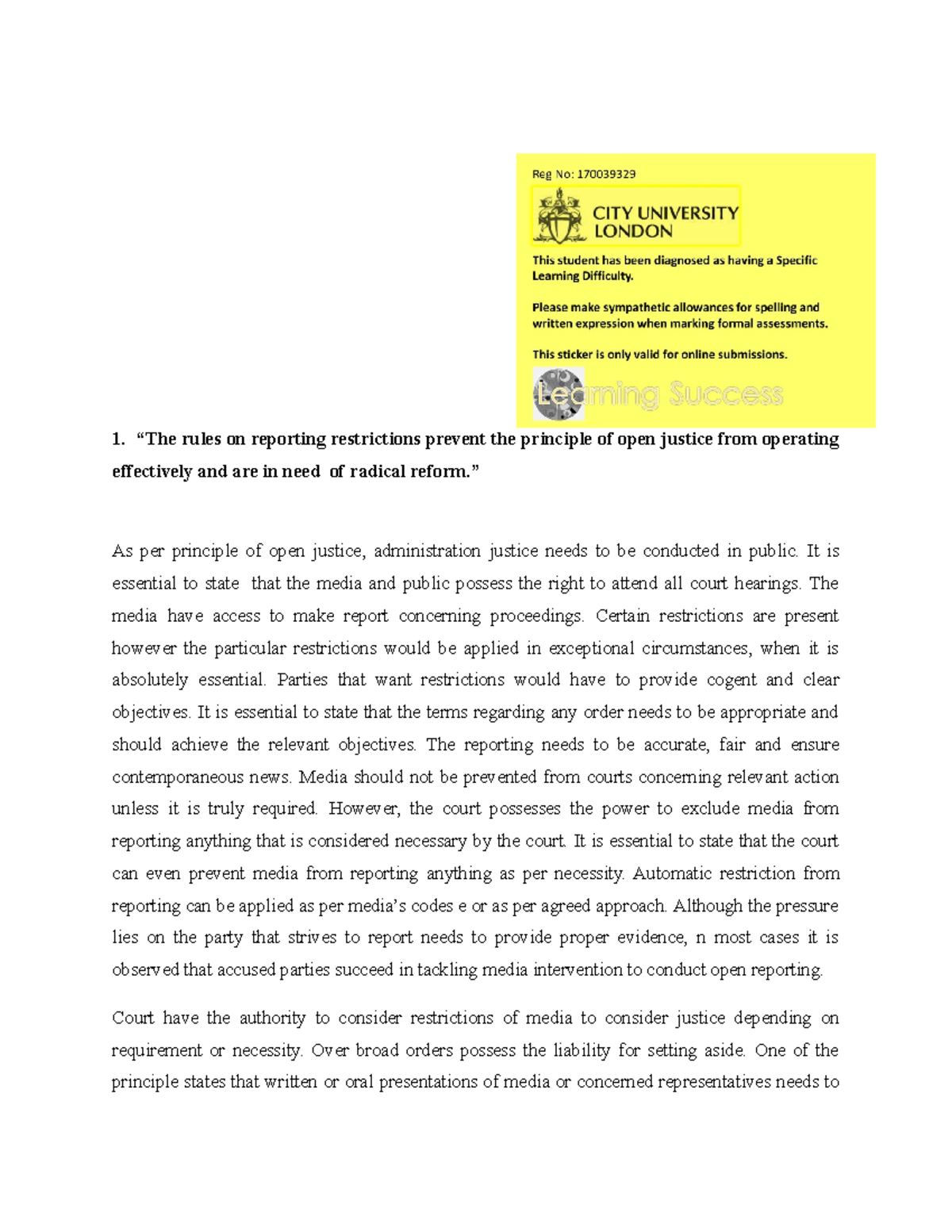 Media Law Exam Official The Rules On Reporting Restrictions Prevent media-law-exam-official-the-rules-on-reporting-restrictions-prevent