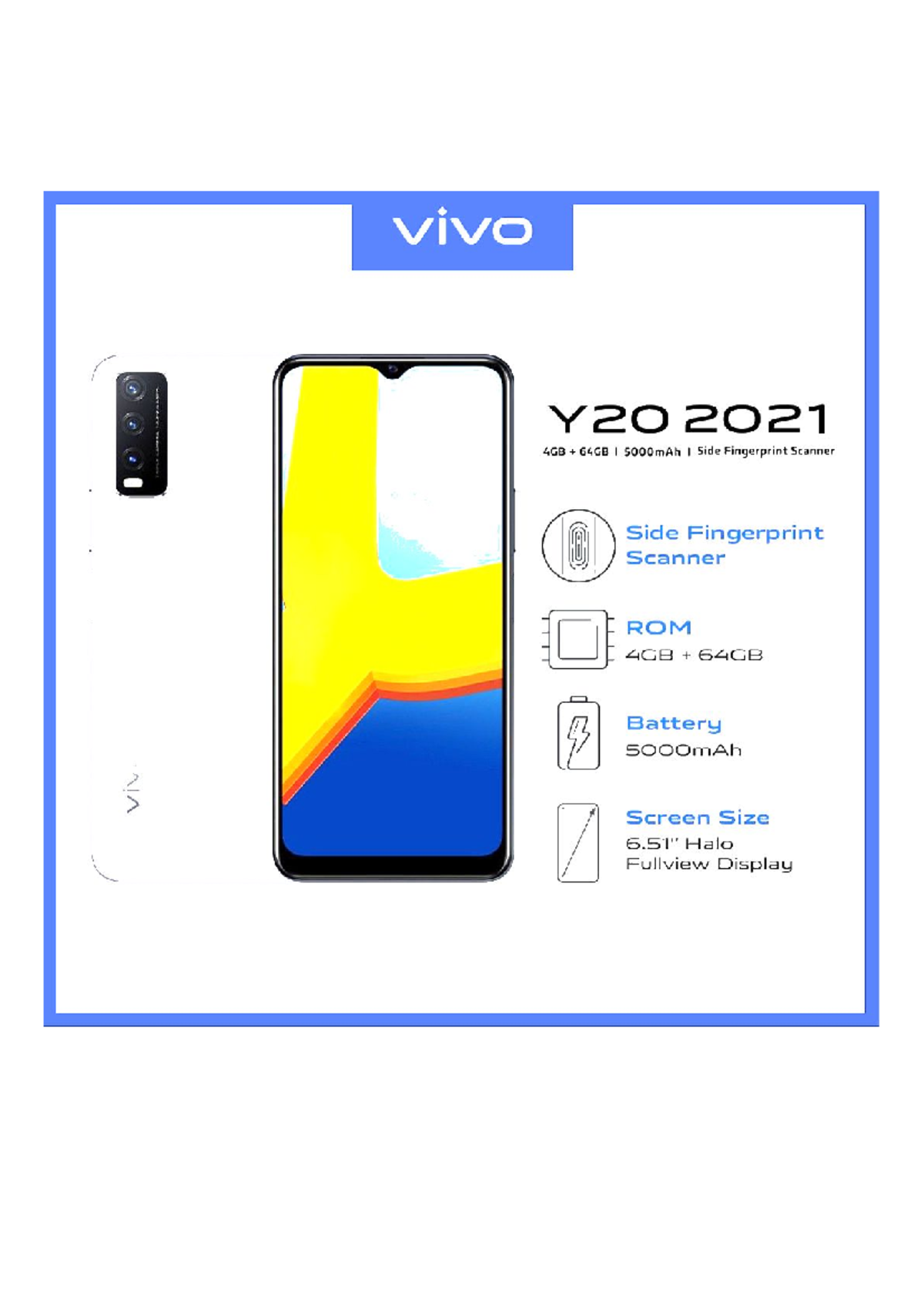 Vivo Y20 2021 - xs photo for image - creative arts - vivo Y2O 2021 4GB ...