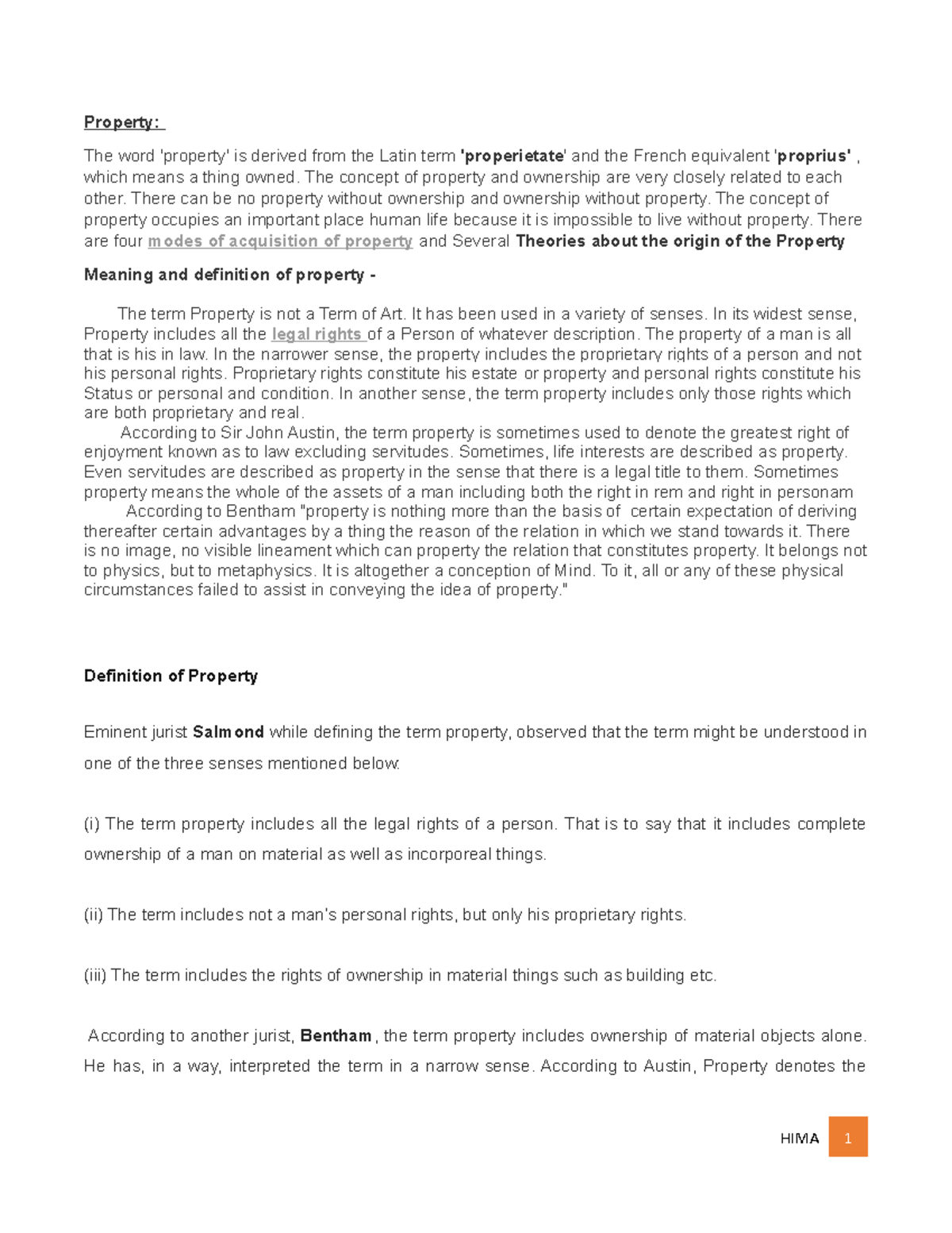 Types Of Property And Transfer Of Property Property The Word types-of-property-and-transfer-of-property-property-the-word