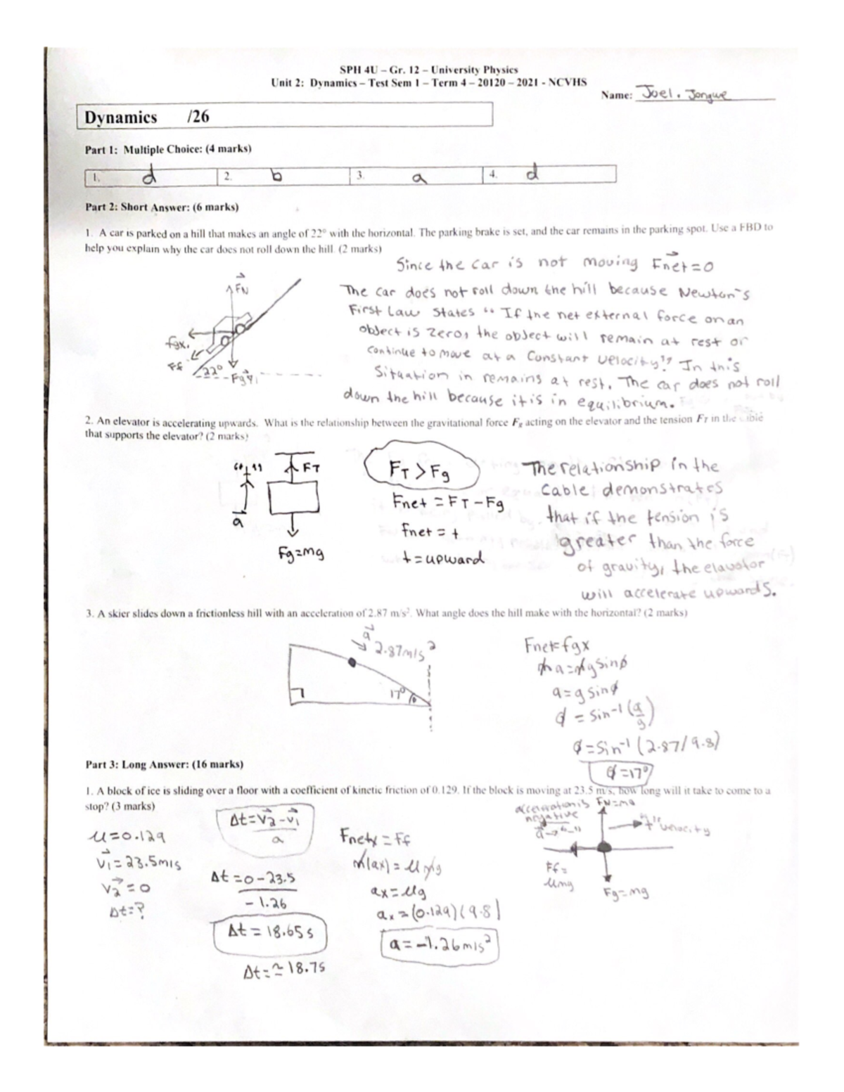 Dynamics Test 3 - Lecture notes 1,3,4,5,6,7 - MATH 1P06 - Studocu