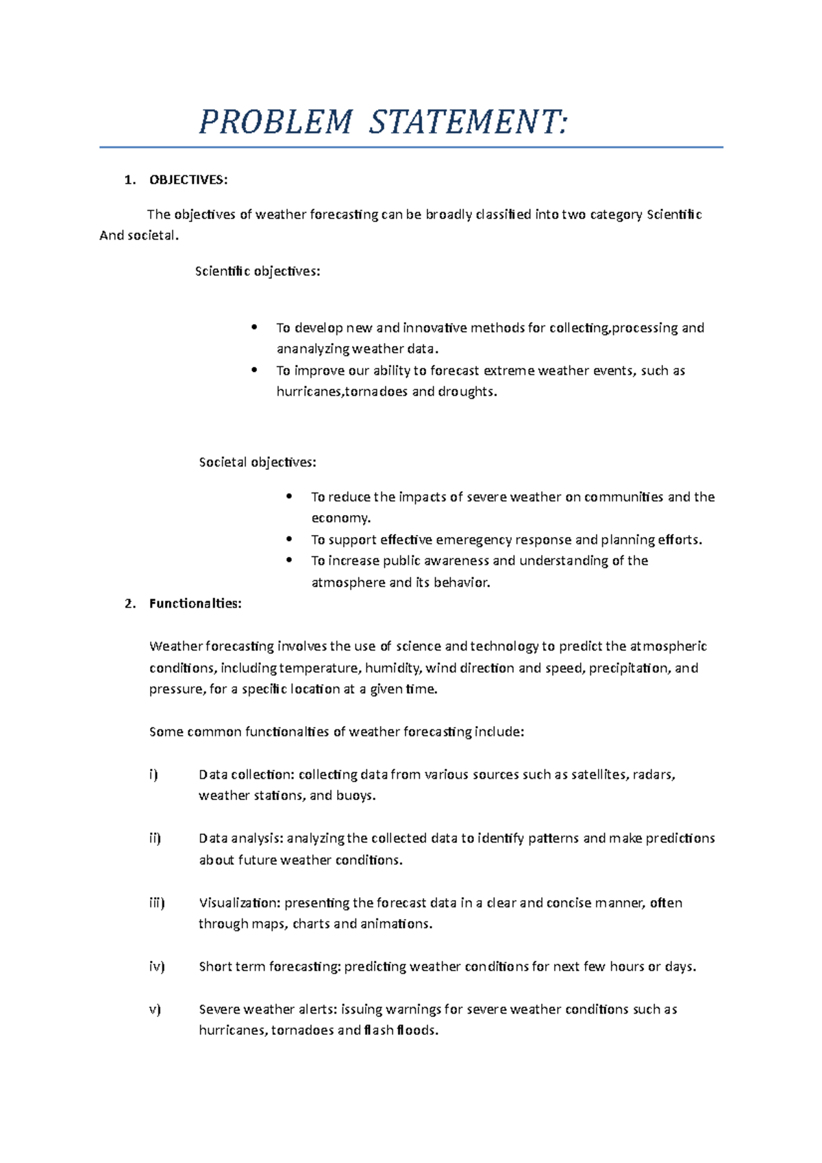 A2 26-SE-CST2-AS1 - PROBLEM STATEMENT: 1. OBJECTIVES: The objectives of ...