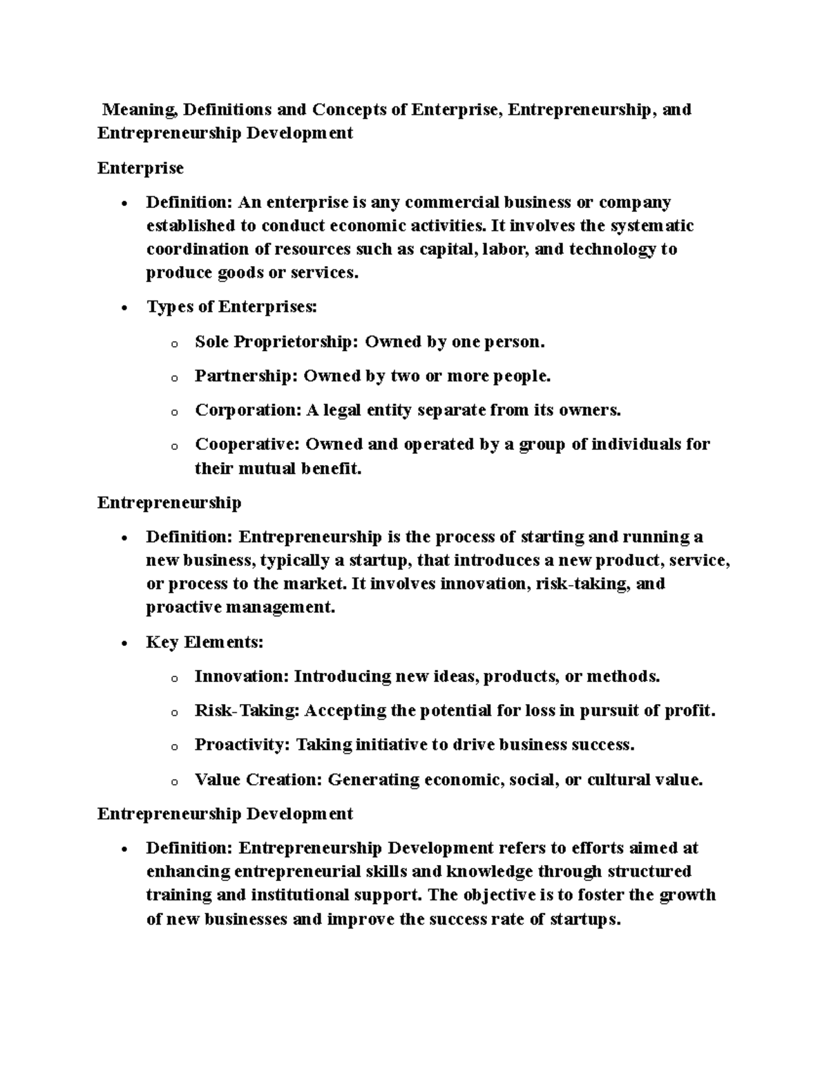 EDPM Notes - Meaning, Definitions and Concepts of Enterprise ...