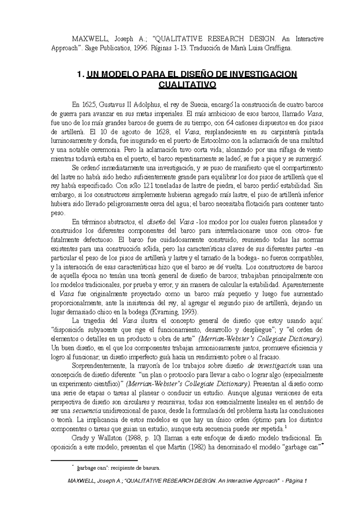 Maxwell 1 - MAXWELL, Joseph A.; “QUALITATIVE RESEARCH DESIGN. An ...