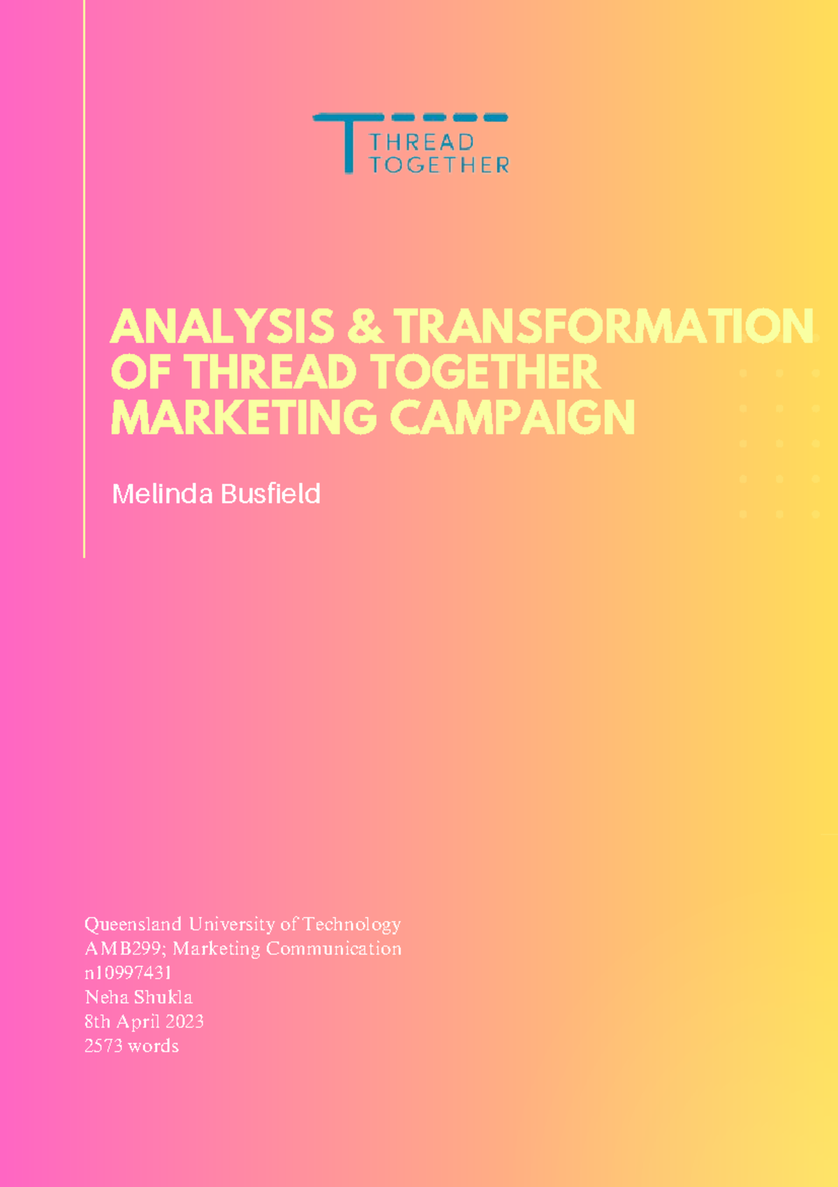 Analysis & Transformation of Marketing Campaign - ANALYSIS ...