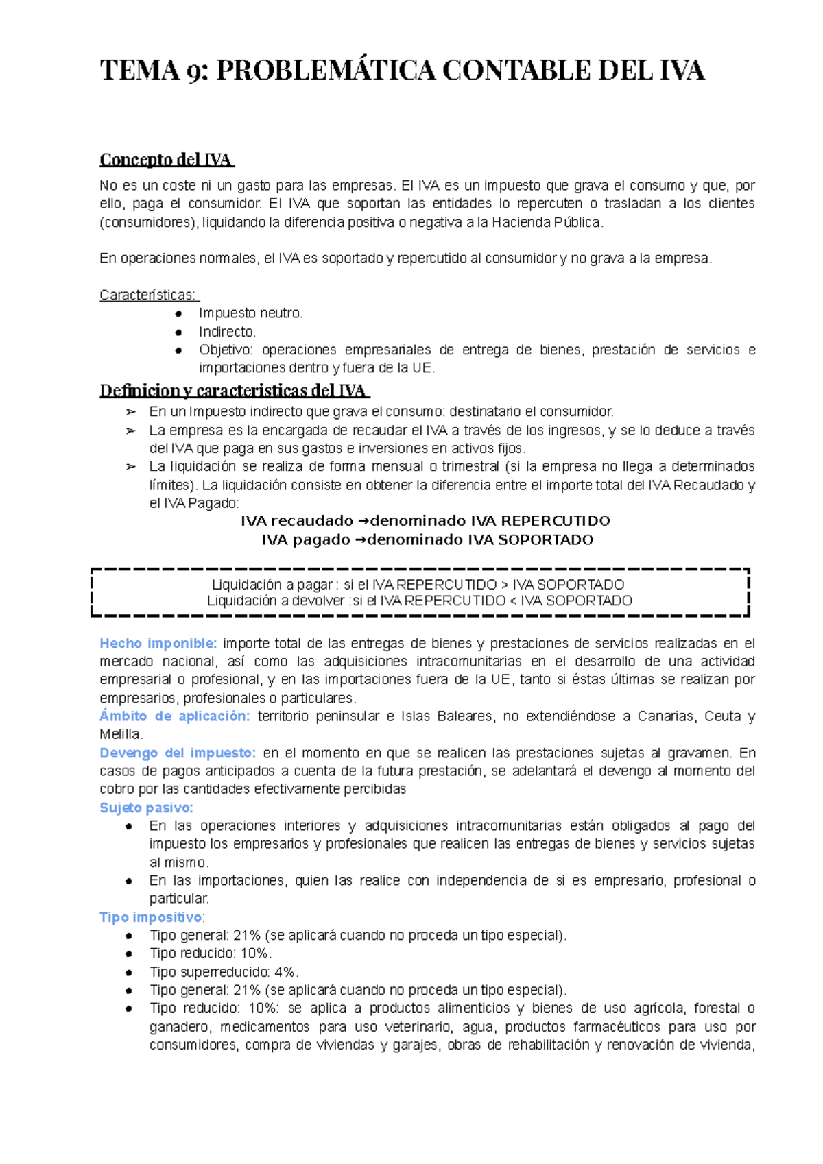 Tema 9 (hecho) - Apuntes tema 9 de contabilidad, segundo a;o de carrera ...