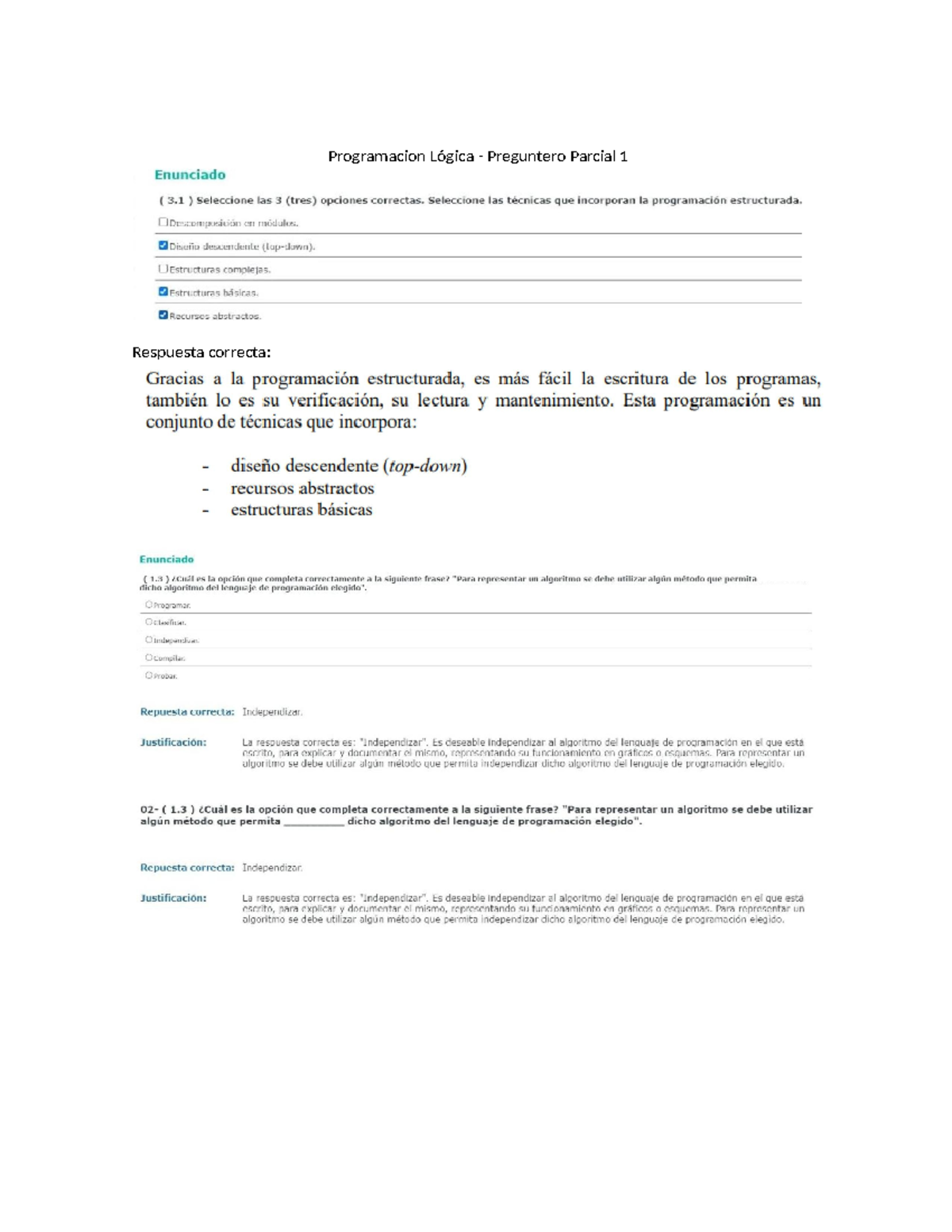 Programacion Logica-primer parcial - Programación Lógica - Programacion ...