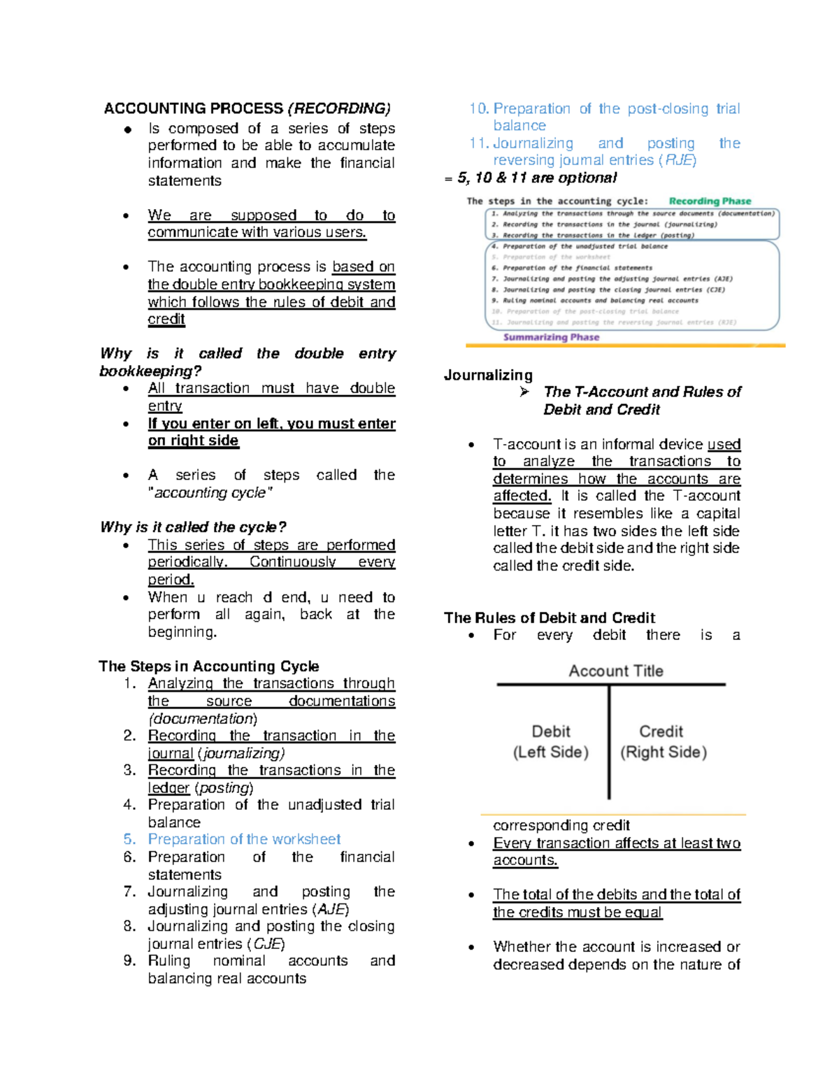 Introduction to Financial Statement Analysis Accounting Process ...