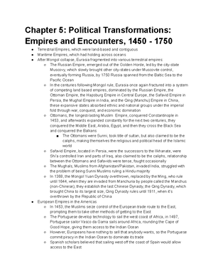 1450-1750 AP World History - AP World History 1450-1750: Lecture/Class ...
