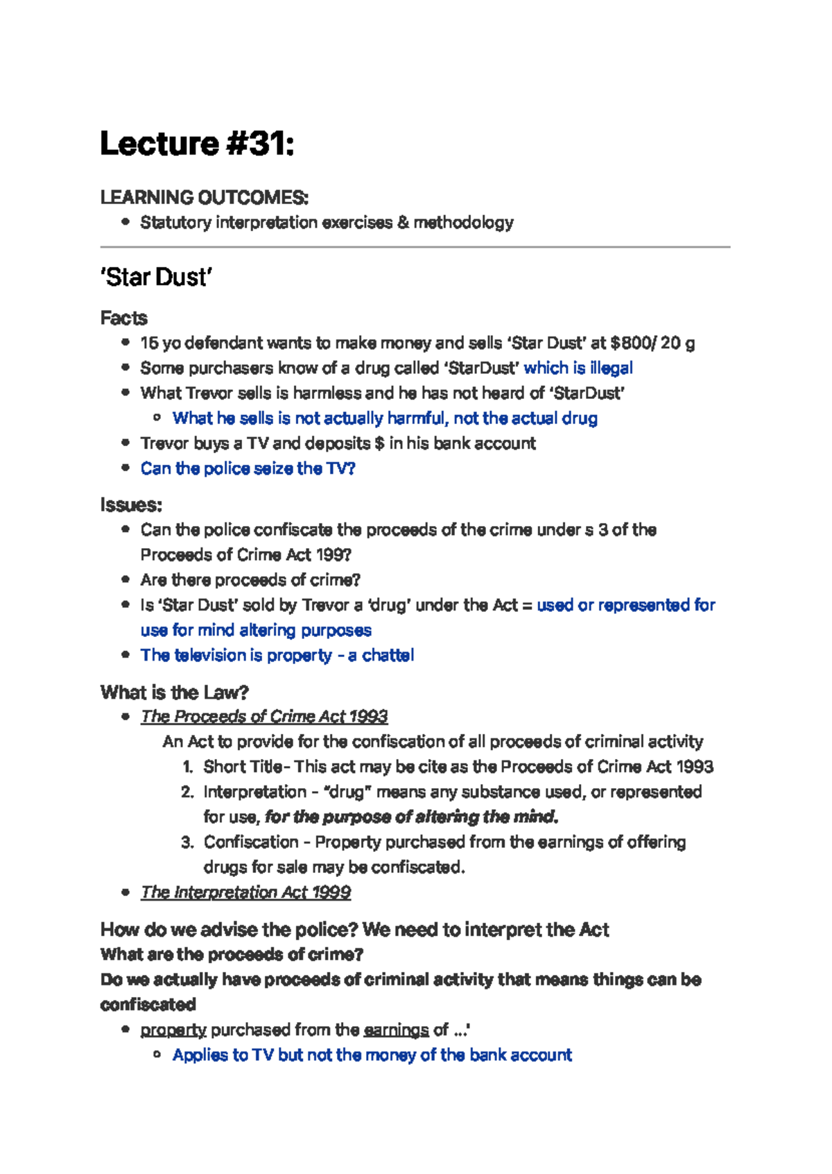 Lecture 31 - Statutory Interpretation - Law and Society - AucklandUni ...