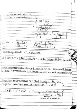 Kinematics chapter 2 - AP Physics C - chapter 2 Notes Motion Along A ...