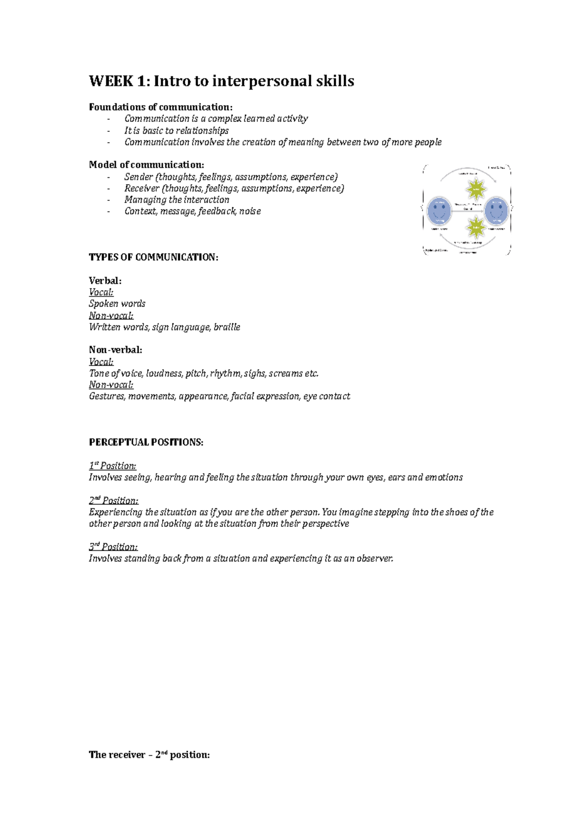 Week 1 - basic lecture notes from slides - WEEK 1: Intro to ...