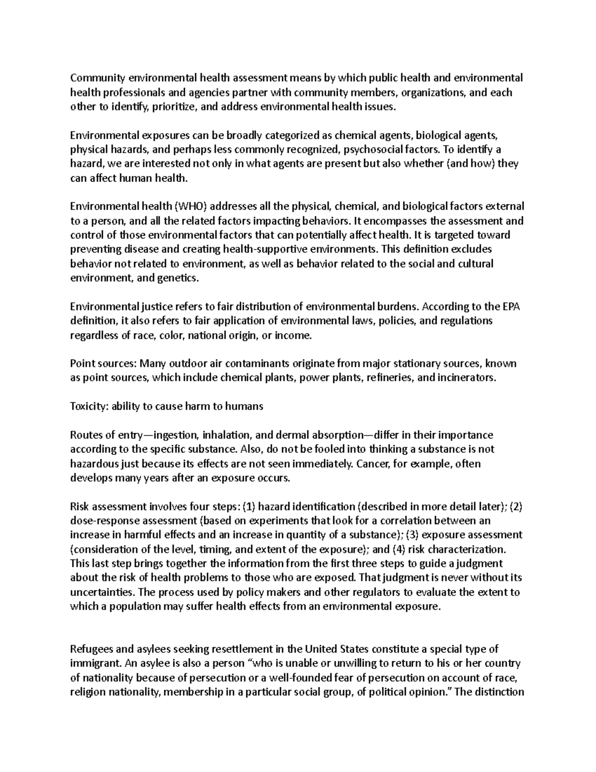 Community Environment Health - Community environmental health ...