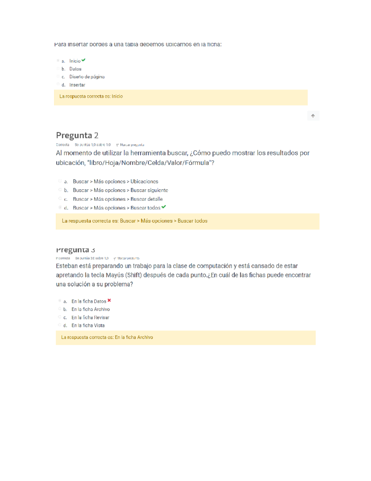 Prueba modulo 2 microsoff excel - Curso Excel Basico - Studocu