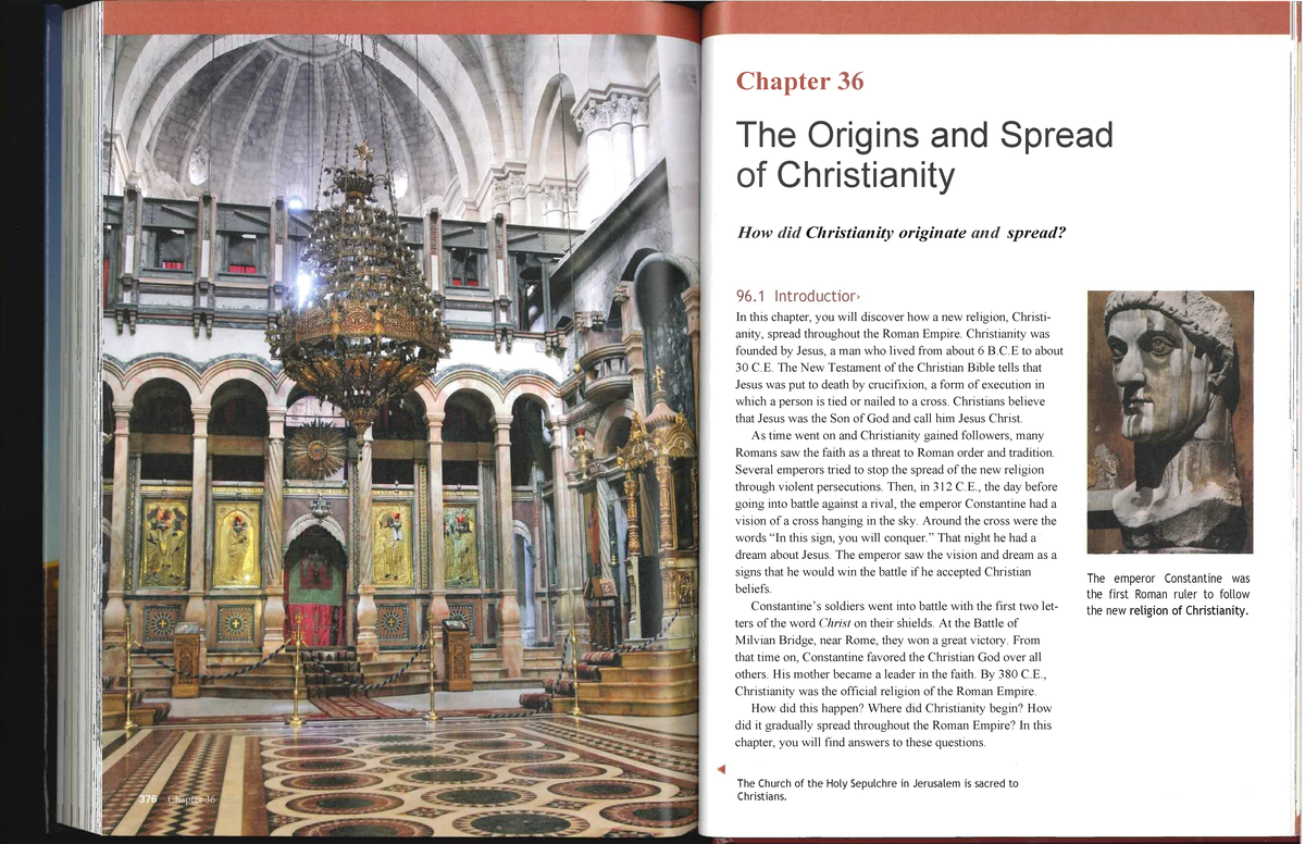 Chapter 36-1 - Chapter 36 The Origins and Spread of Christianity How ...