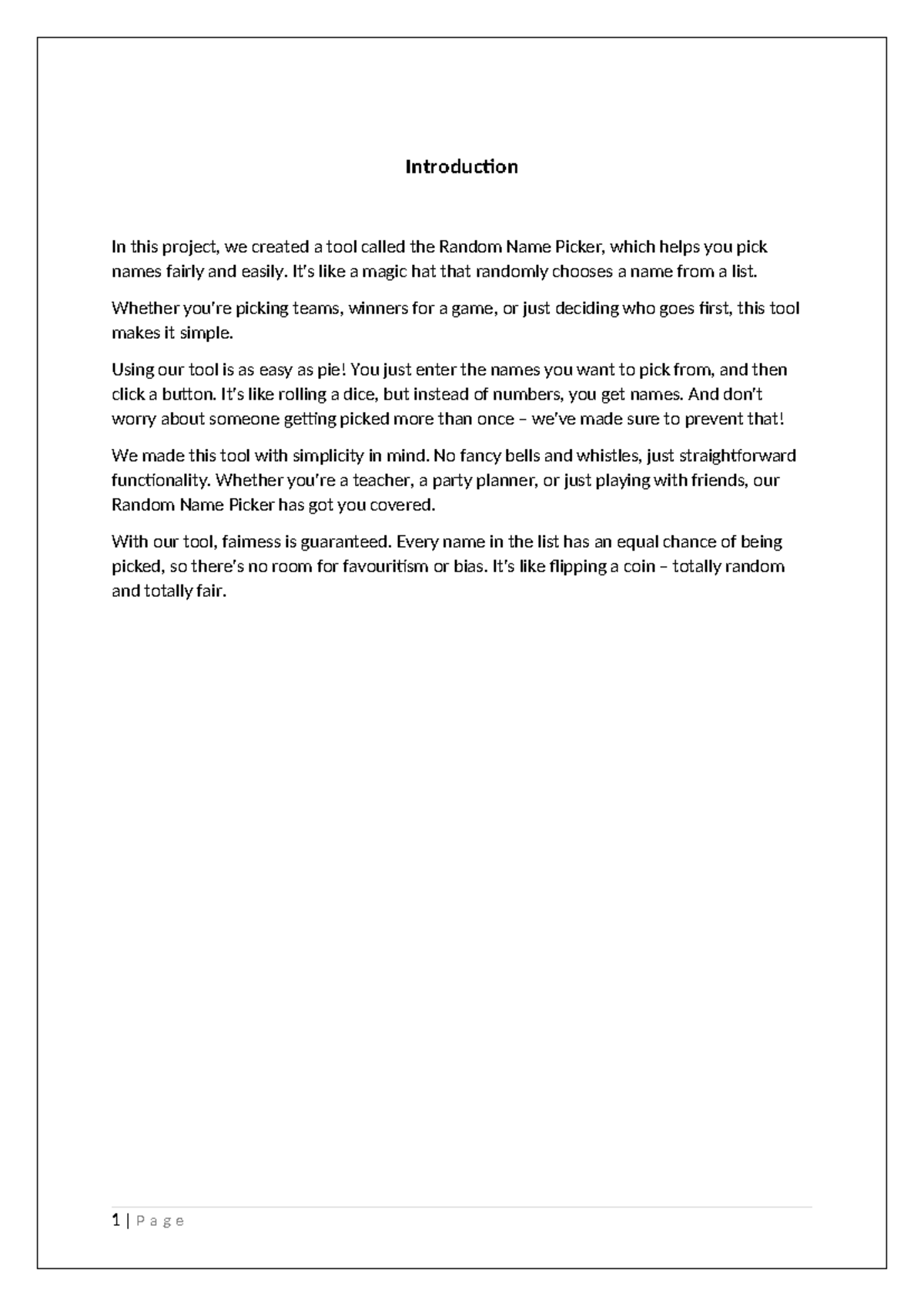 PWP project-1 - Project - Introduction In this project, we created a ...