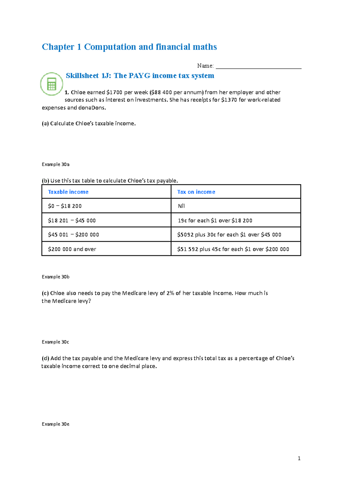 Computation and Financial Maths - Chapter 1 Computation and financial ...