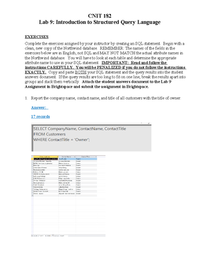 Lab 4 - Student Answers - CNIT 182 Lab 4: Activity Diagrams EXERCISES Complete the exercises ...