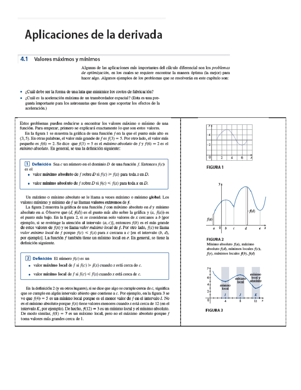 Aplicaciones DE LA Derivada- Máximos Y Mínimos - Cálculo Integral - PARA RESOLVER PÁG. - Studocu