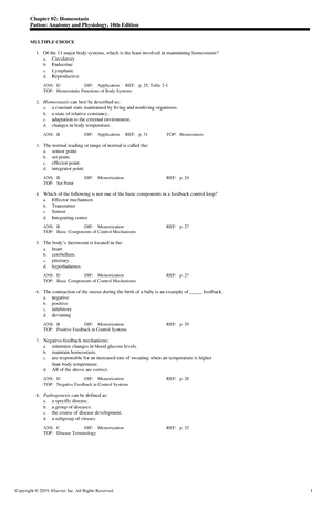 Chapter 8 Review Questions - Anatomy and Physiology I March 2nd, 2023 ...
