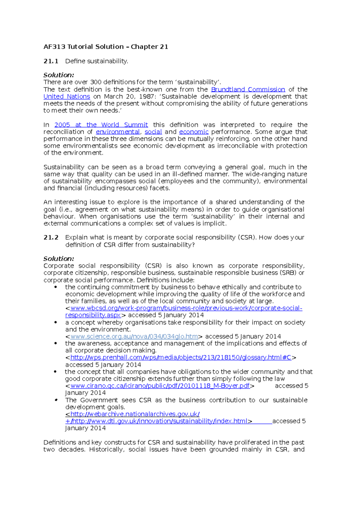 Tutorial Solution - Chapter 21 - AF313 Tutorial Solution – Chapter 21 ...