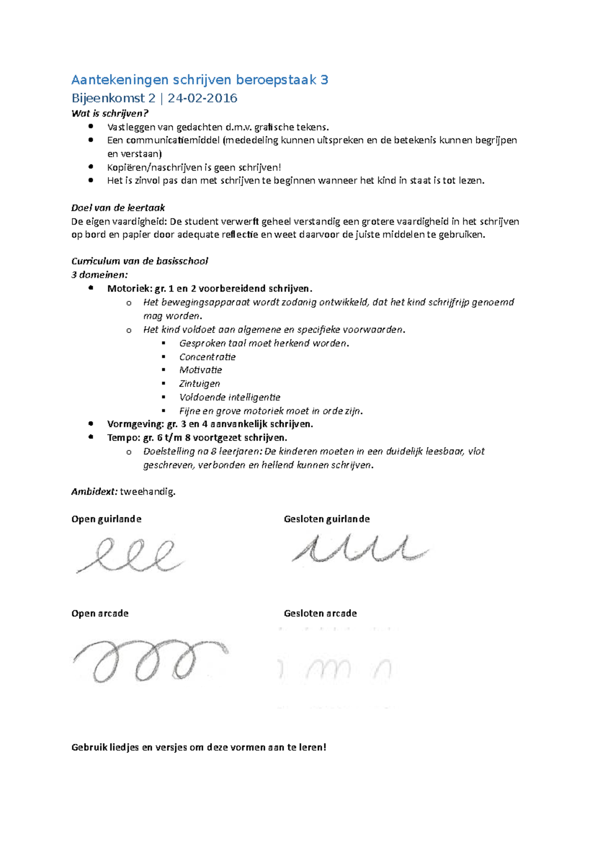 Aantekeningen schrijven - m. grafische tekens. Een communicatiemiddel ...