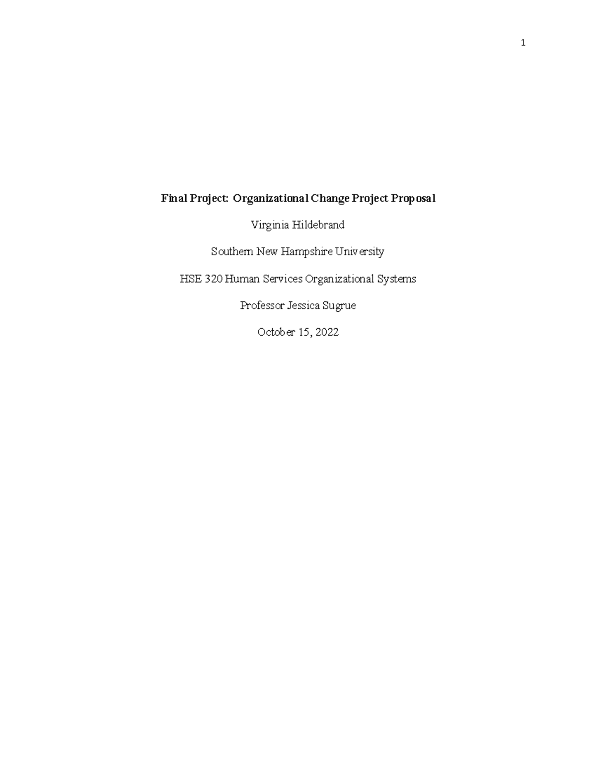 Final Project Submission. Virginia Hildebrand - Final Project ...