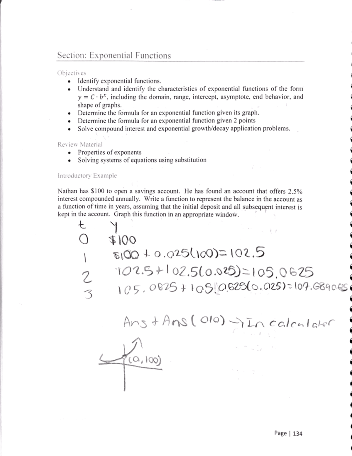 Exponential Functions - Understand and identify the characteristics of ...