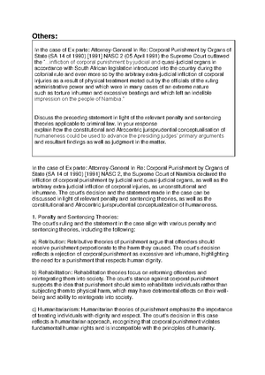 Summary of Masiya v Director Public Prosecutions 2007 (2) SACR 435 (CC ...