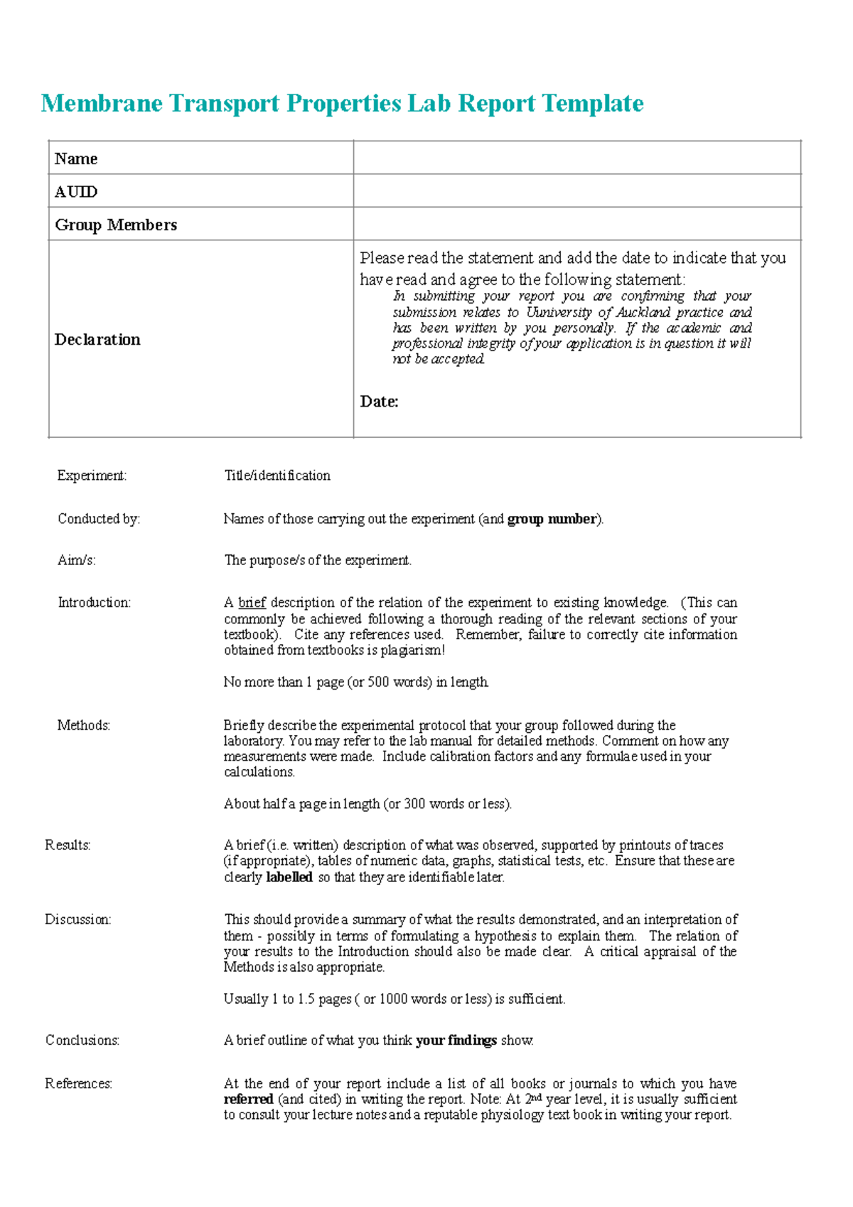 Medsci 205 Report 1 Template (pdf) - Membrane Transport Properties Lab ...