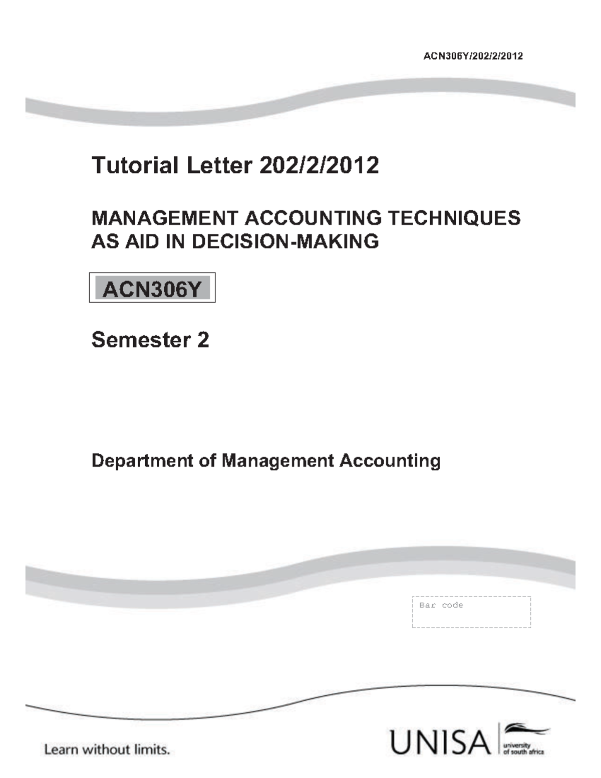 MAC3701-202 2012 2 e - Extra notes - ACN306Y/202/2/ Tutorial Letter 202 ...