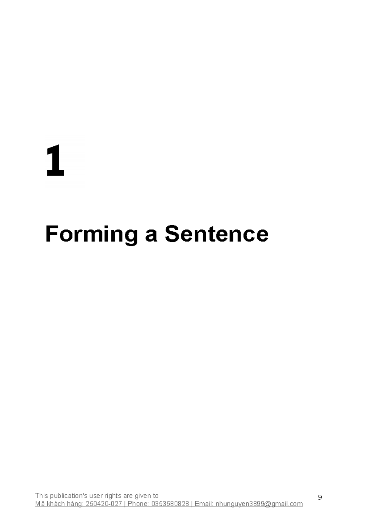 Forming a Sentence - basic level - Forming a Sentence This publication ...