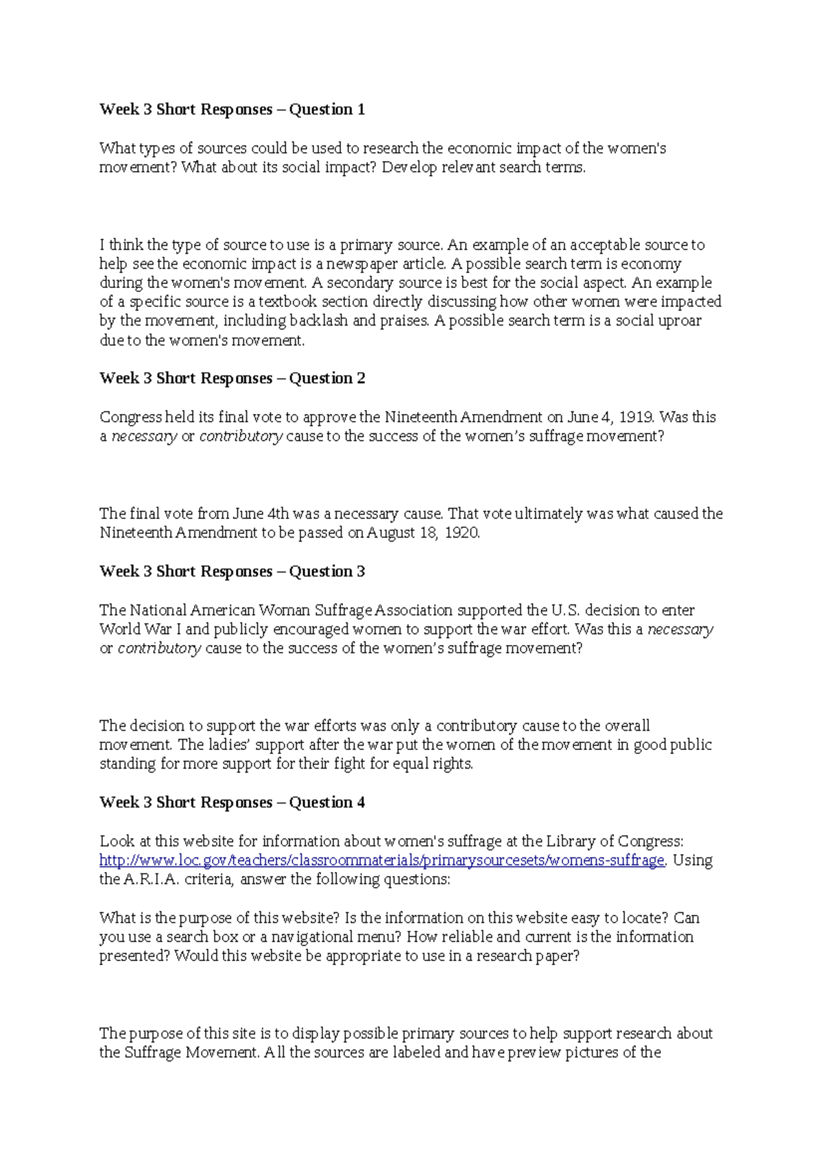 Module 3 Short Response - Week 3 Short Responses – Question 1 What ...